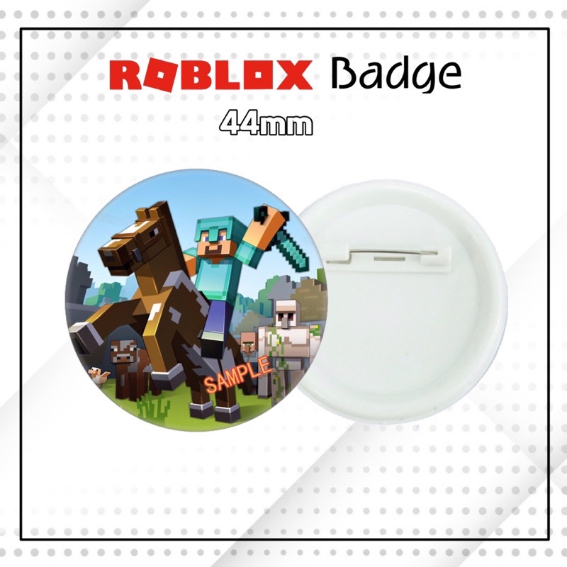 Minecraft badge 44mm / door gift /pin badge | Shopee Malaysia