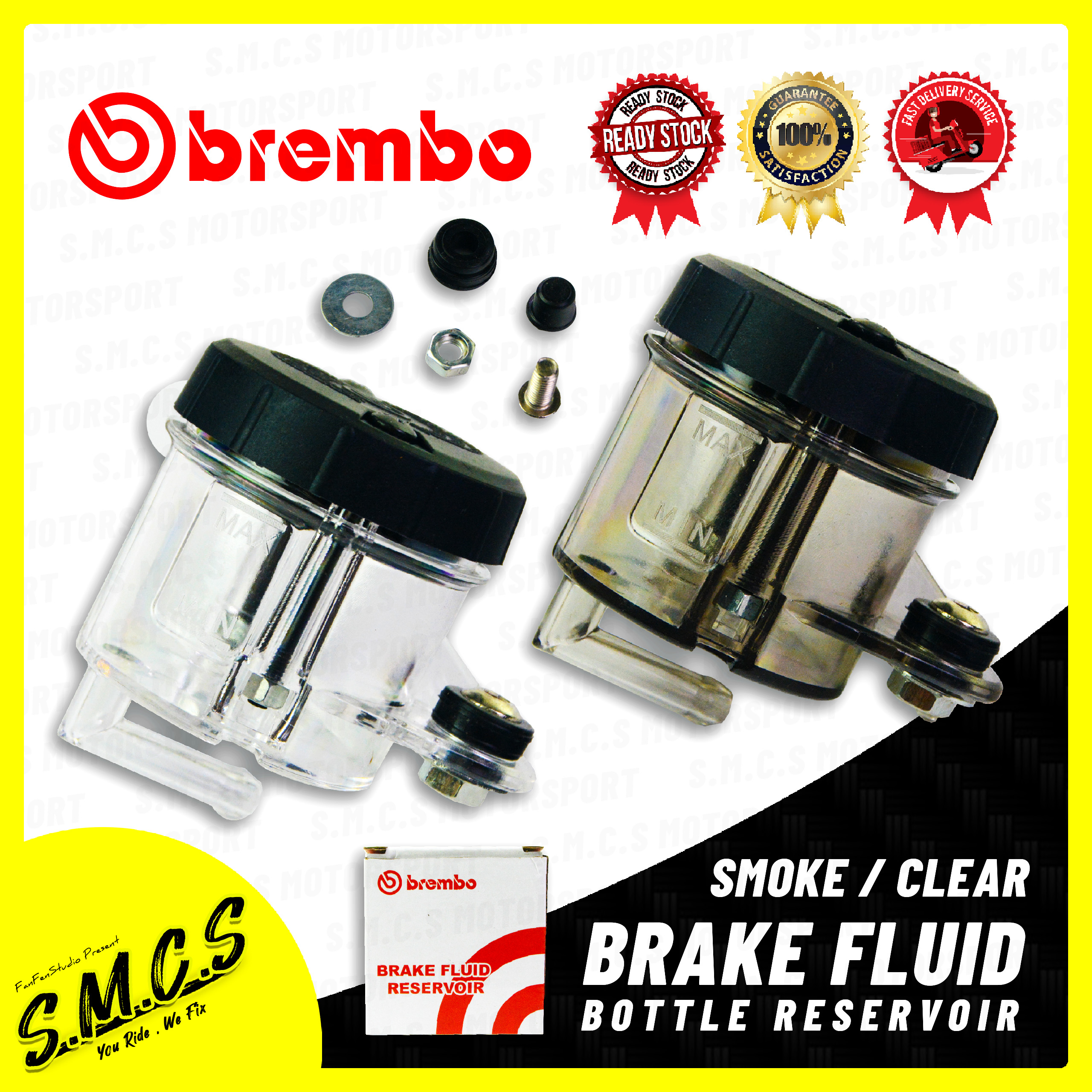 BREMBO Brake Fluid Bottle Reservoir BIG UNIVERSAL BRAKE PUMP BOTOL ...