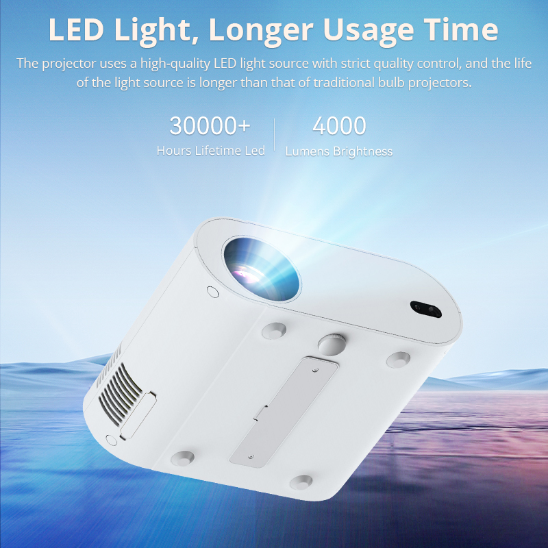 2025 LCD Projector 4K Android 11 WiFi 6 Bluetooth 5 Projector Mini fo ...