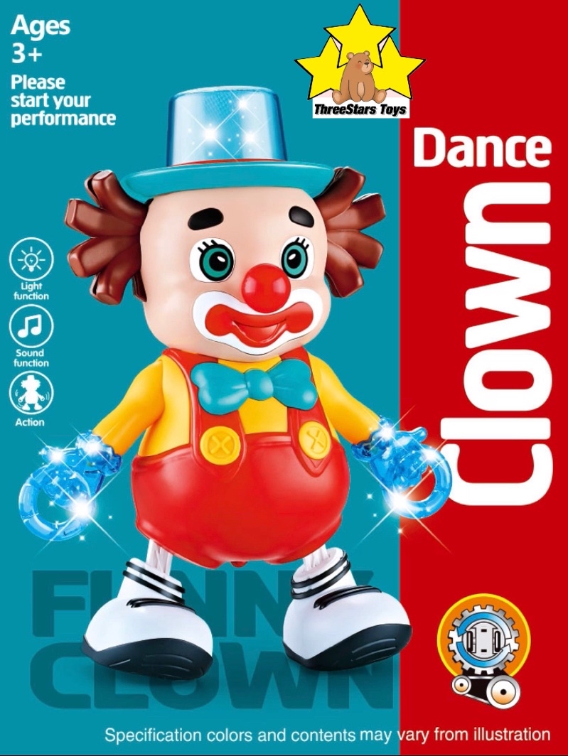 Dance Clown Toys Dance Robot Toys With Sound Function And Lights ...