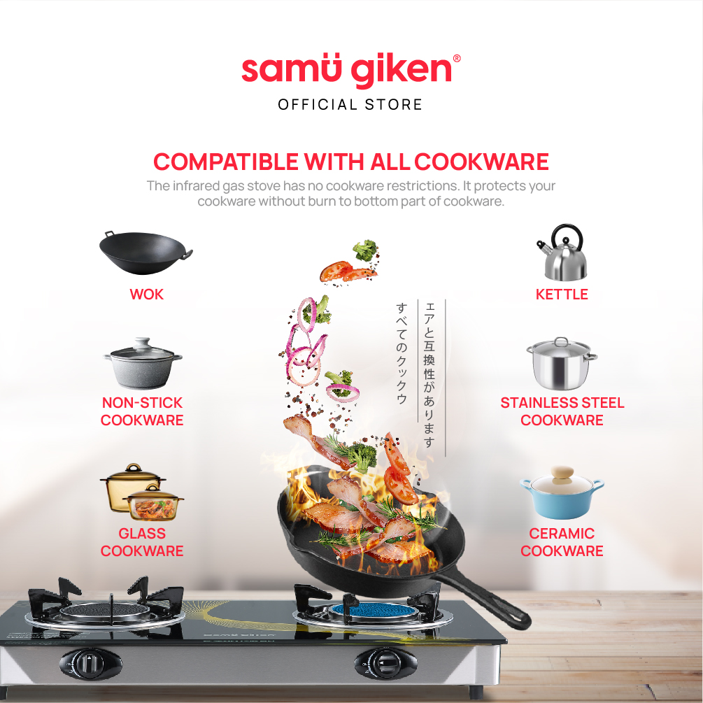 Samu Giken Gas Stove (Infrared) | Dapur Gas (InframerahModel:S2ITT(TG ...