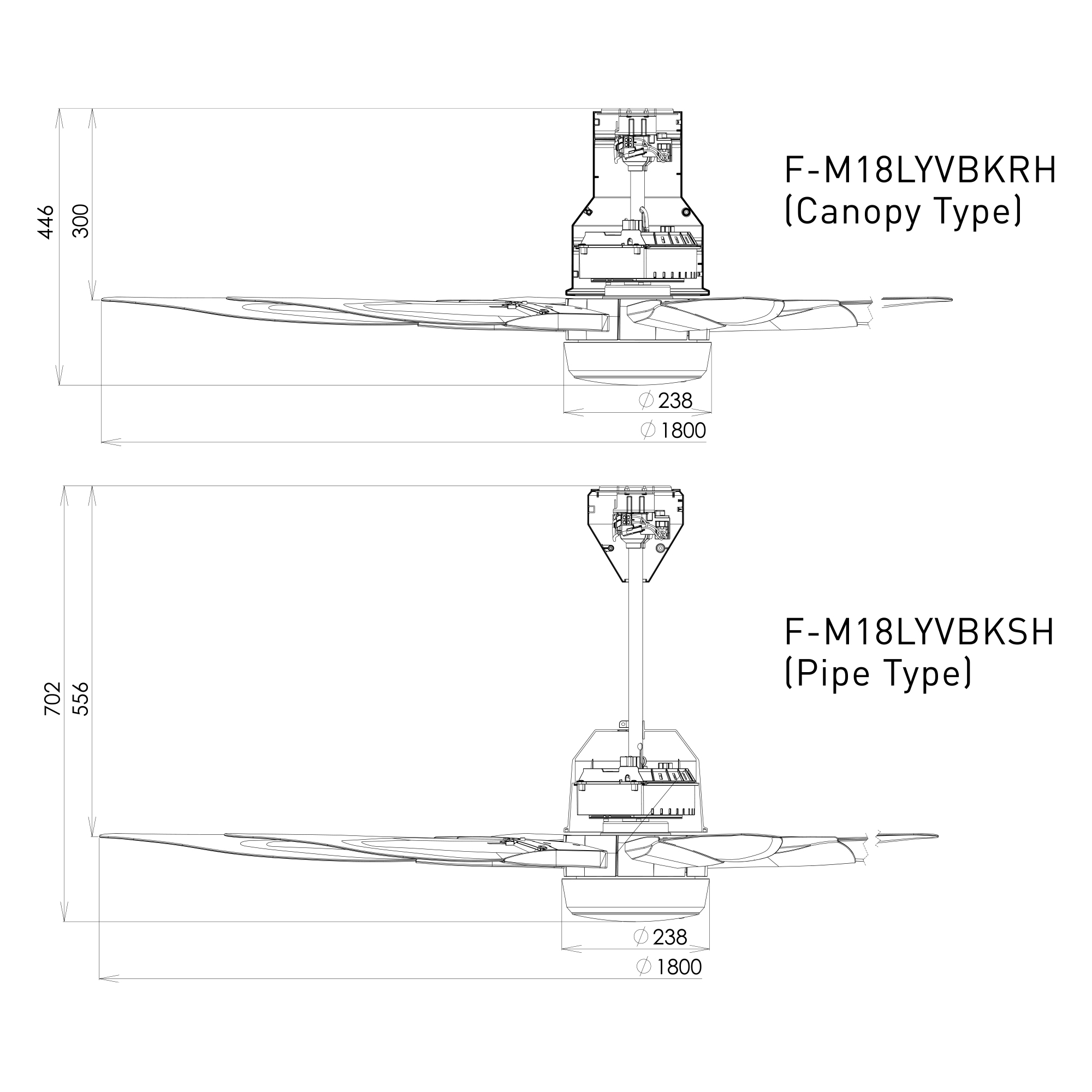 PANASONIC 70” 6-Blade DC Motor Ceiling Fan with Motion Sensor F ...