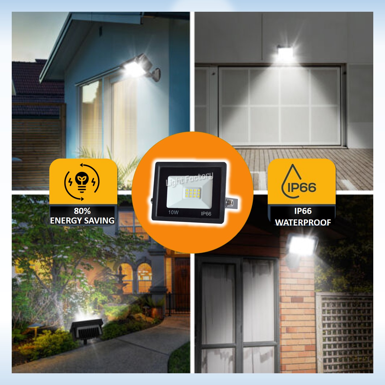 【Upgraded】10W | 30W | 50W | 100W | 200W LED Flood Light Outdoor Spotlight IP66 Waterproof Lampu ...