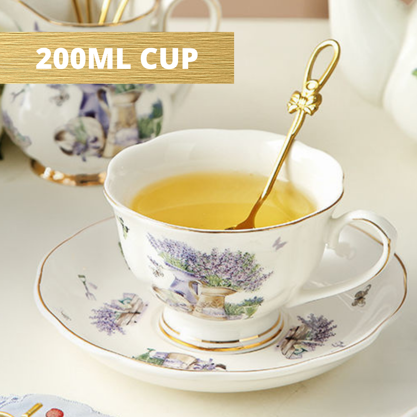 Lavender Teapot Set Porcelain English Tea Set Vintage Tea Set English ...