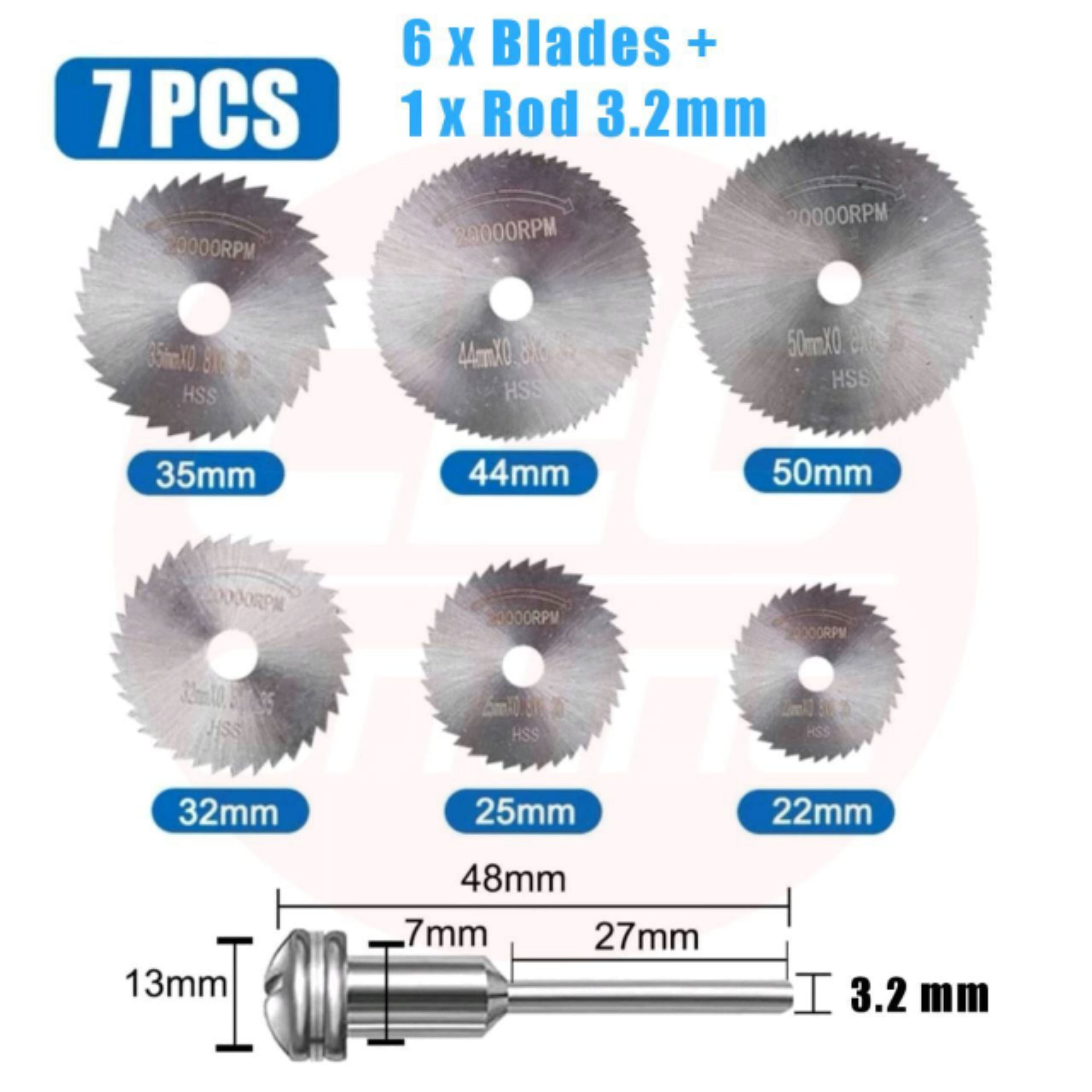 CEO 🇲🇾 7pcs HSS Circular Saw Disc Wheel Blades Shank High Speed Steel ...