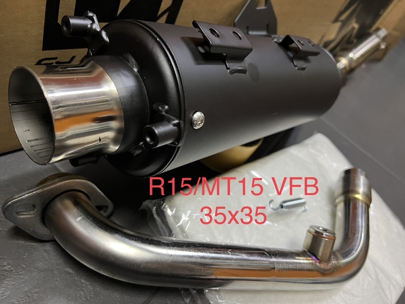 CJ IPOH Yamaha R15 V1 V2/MT15 EXHAUST-FU- 32mm 35mm 🔥free fiber🔥 ...