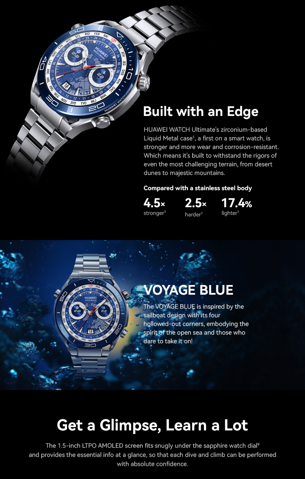 HUAWEI WATCH Ultimate Smartwatch | Innovative Liquid Metal Material ...