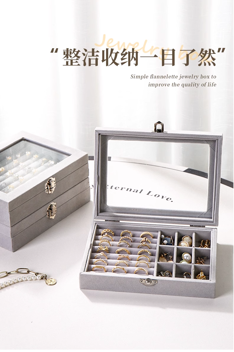 Brooch Box Jewellery Organizer Jewelry Box Ring Earring Necklace ...