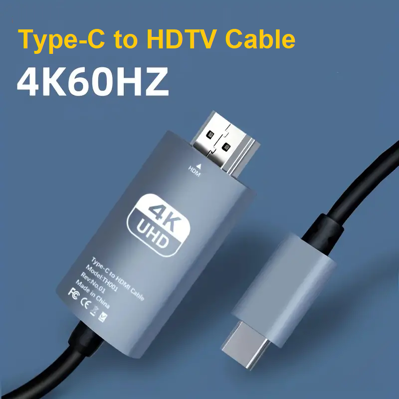 MIRASCREEN HDMI 4K*2K 60Hz USB-C 3.1 ADAPTER CABLE TYPE-C PHONE TO HDTV ...