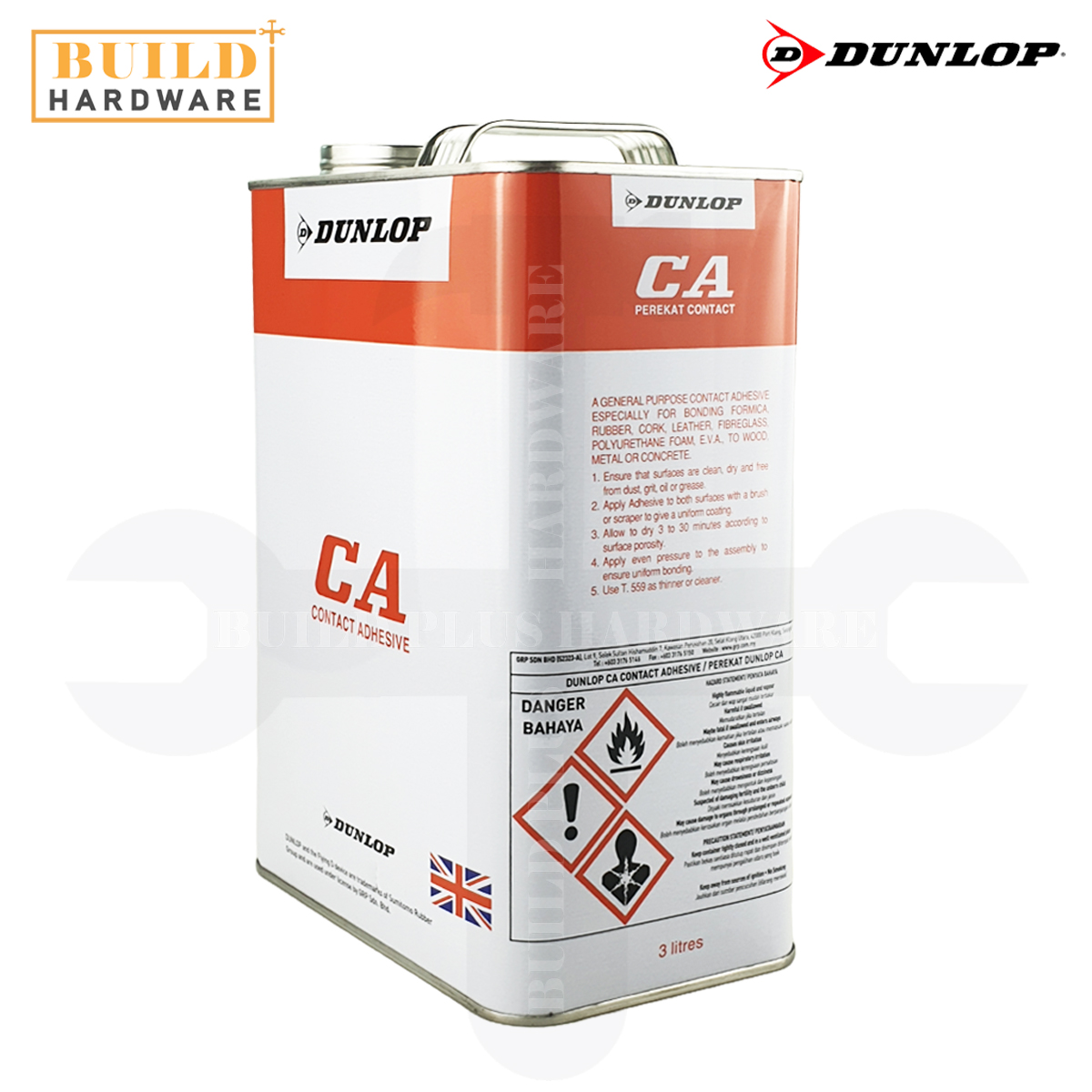 DUNLOP 3L GP/CA/LP General Purpose / Laminated Plastics Adhesive ...