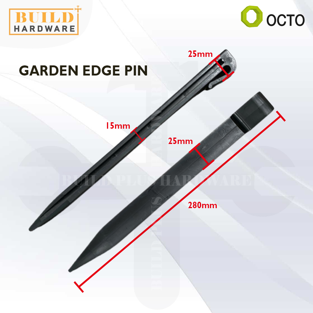 OCTO Garden Lawn Edge Pin 1pcs Edging Border Peg Landscape Flower Bed ...