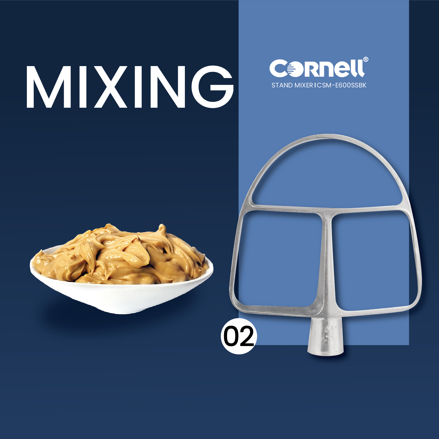 Cornell 4.2L Heavy Duty Stand Mixer | CSM-E600SSBK CSME600SSBK (Food ...