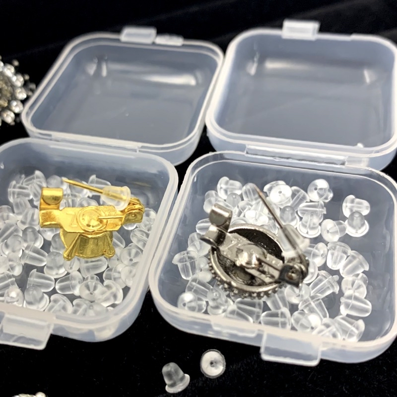 Elegant Brooch [Free BOX] Brooch Stopper Silicone Rubber Anti-Rosak ...