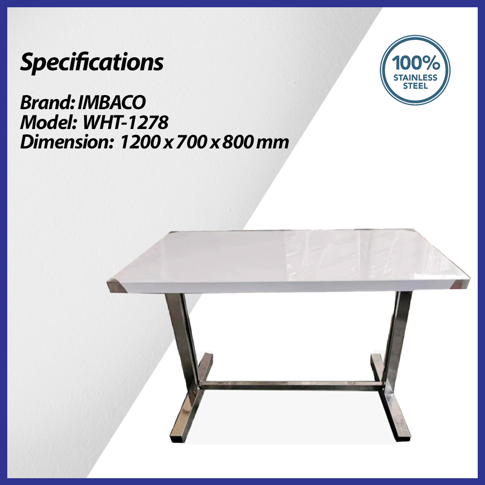 Imbaco Stainless Steel Table Cafe / Coffee Shop / Kedai Mamak | Fully ...