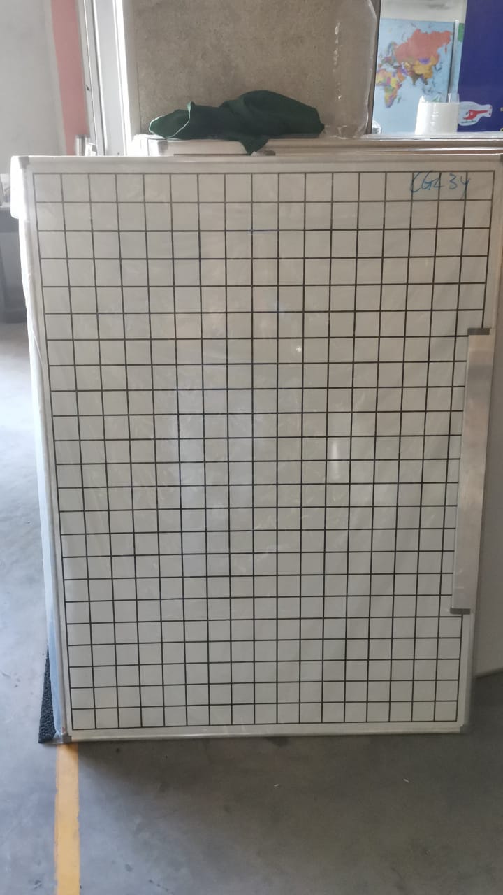 Papan putih carta Grid Magnetik /Grid chart board Magnetic Grid chart ...