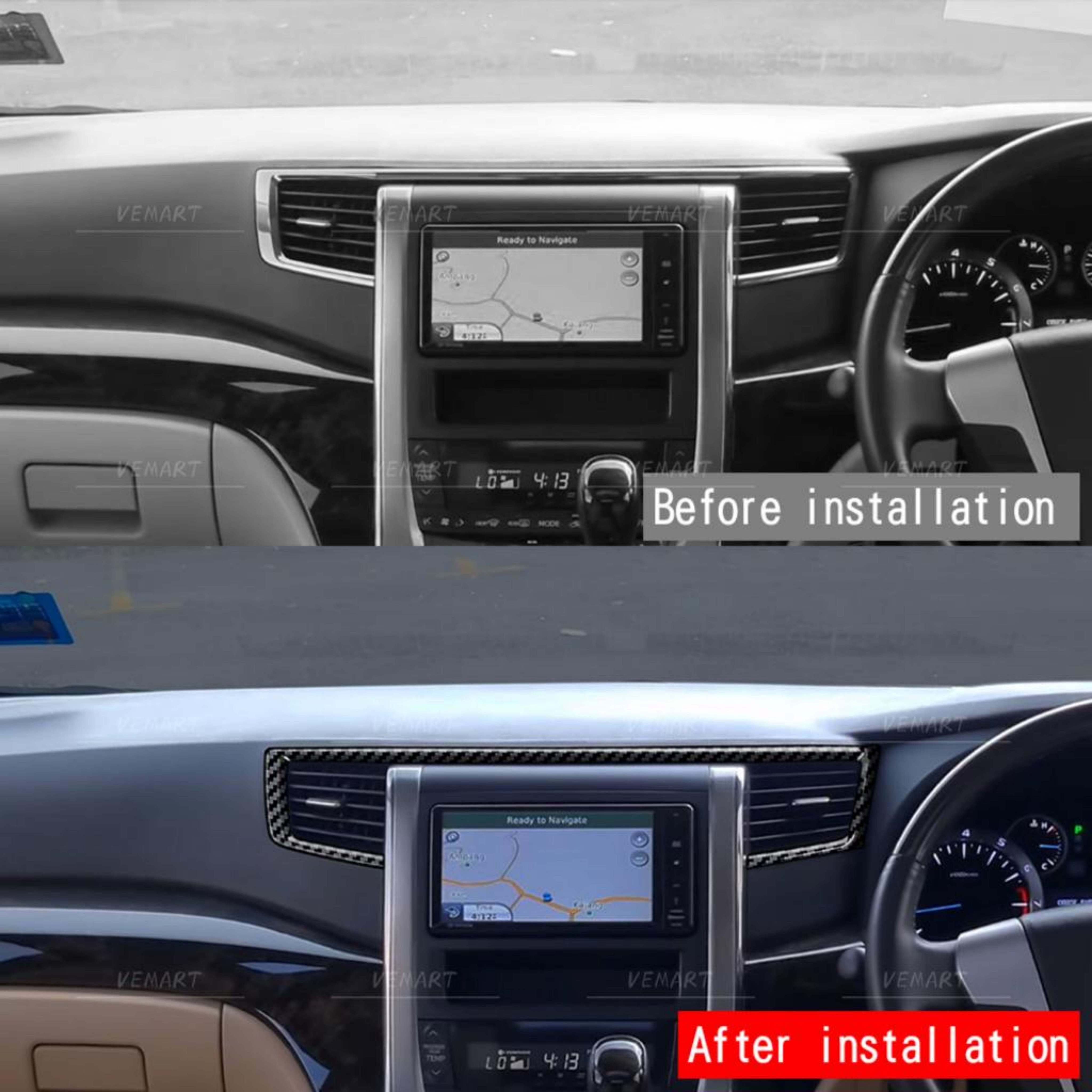 dac toyota alphard vellfire anh20 2008-2014 carbon fiber center air ...