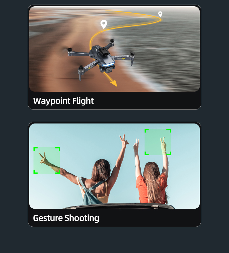 【New】 A15 Pro Brushless Drone Optical Flow 360° Obstacle Avoidance ...