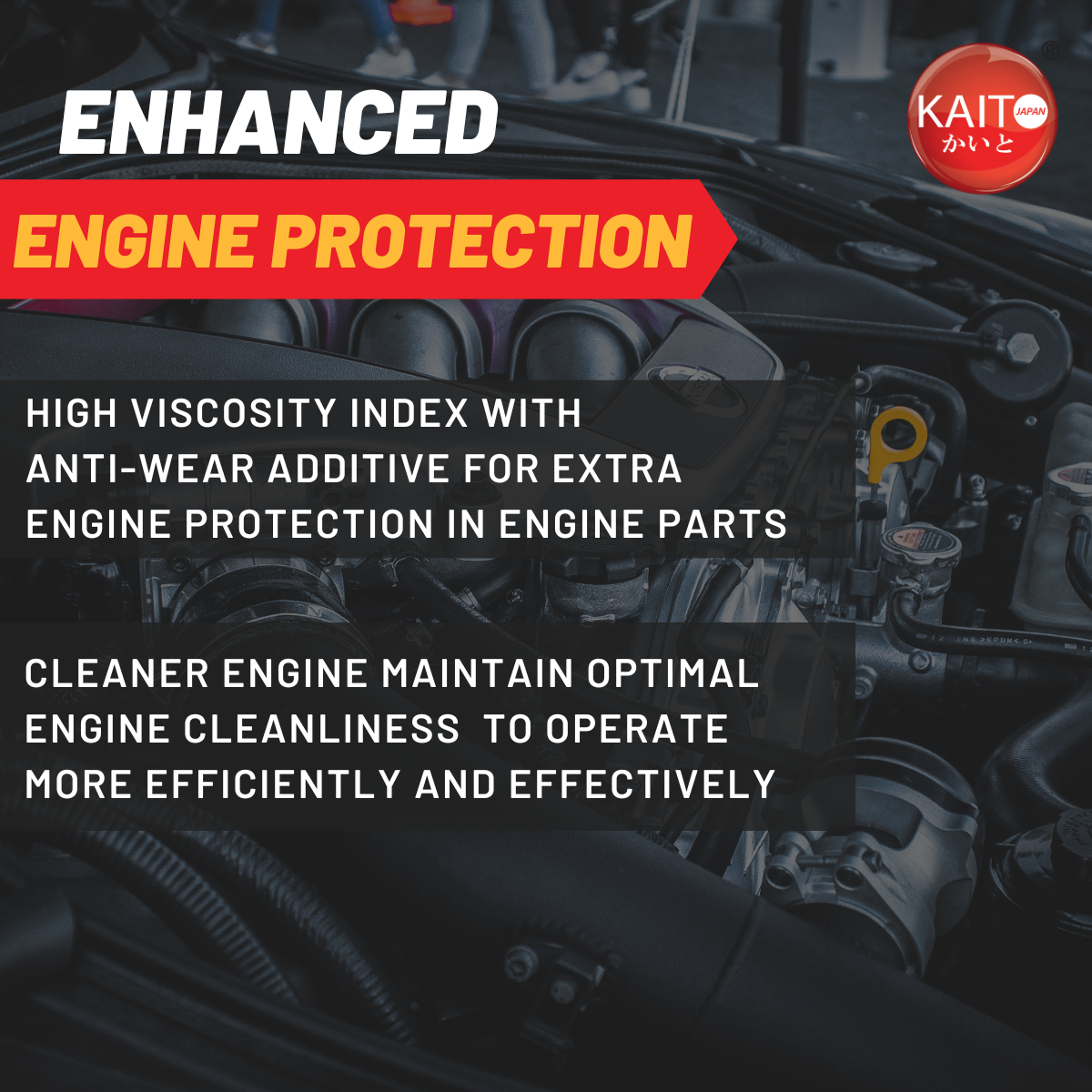 Kaito Japan 10W-40 Semi Synthetic Engine Oil SP-CF | Buy 5 Get 1 Free ...