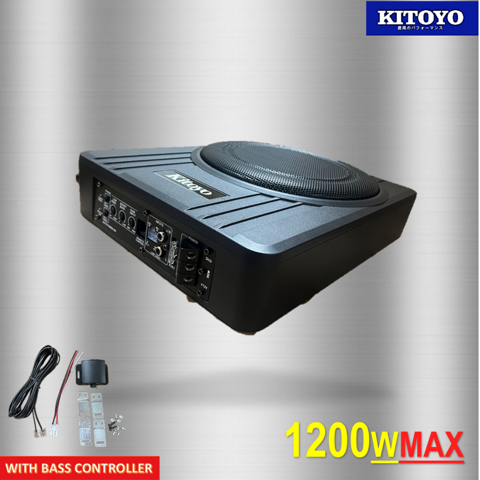 Kitoyo Underseat Subwoofer 10.2'' Car Underseat Active Subwoofer Super ...
