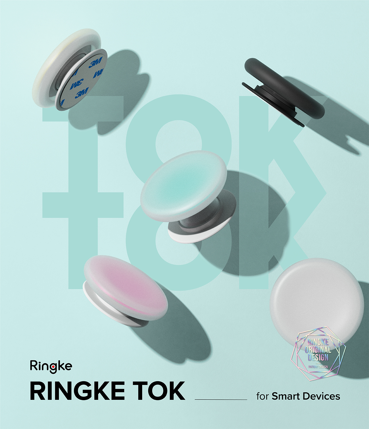 RINGKE® TOK Colors POP Phone Grip with Enhanced Grip & Stability ...
