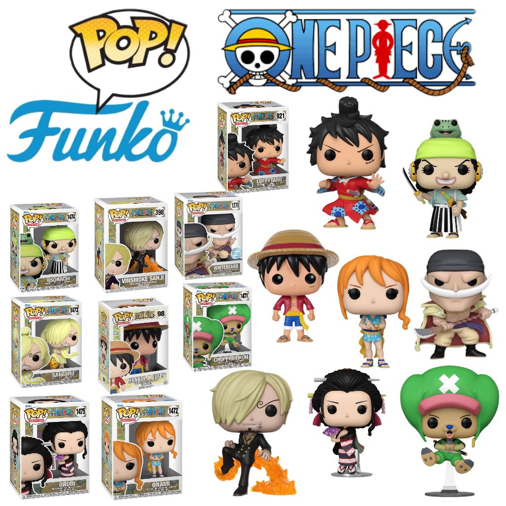Funko Pop Vinyl Animation One Piece 1775 1773 1472 1471 1607 100 1620 ...