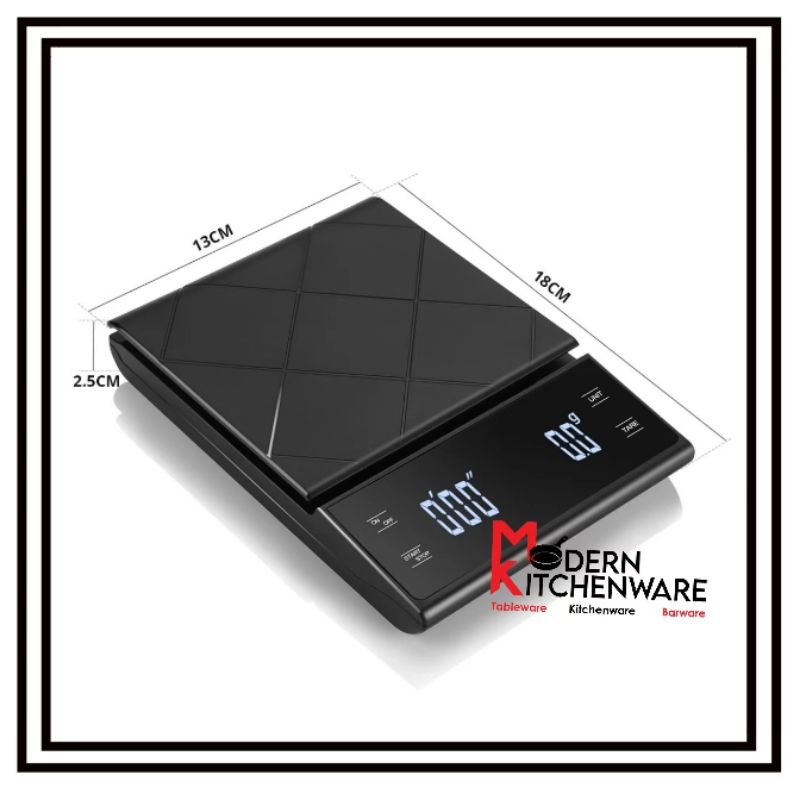 【ModernKitchenware】Digital Hand Drip Coffee Scale With Timer | Shopee ...