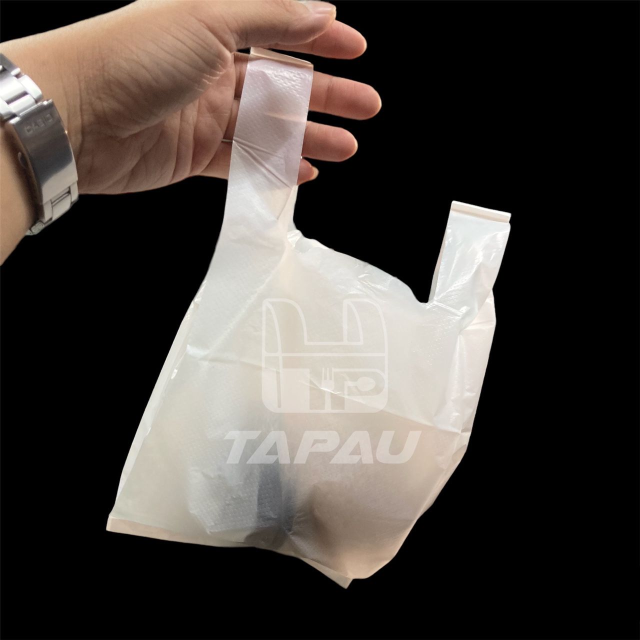 TAPAU - AA Quality Milk White Singlet Bag - Good Quality Handle Bag ...