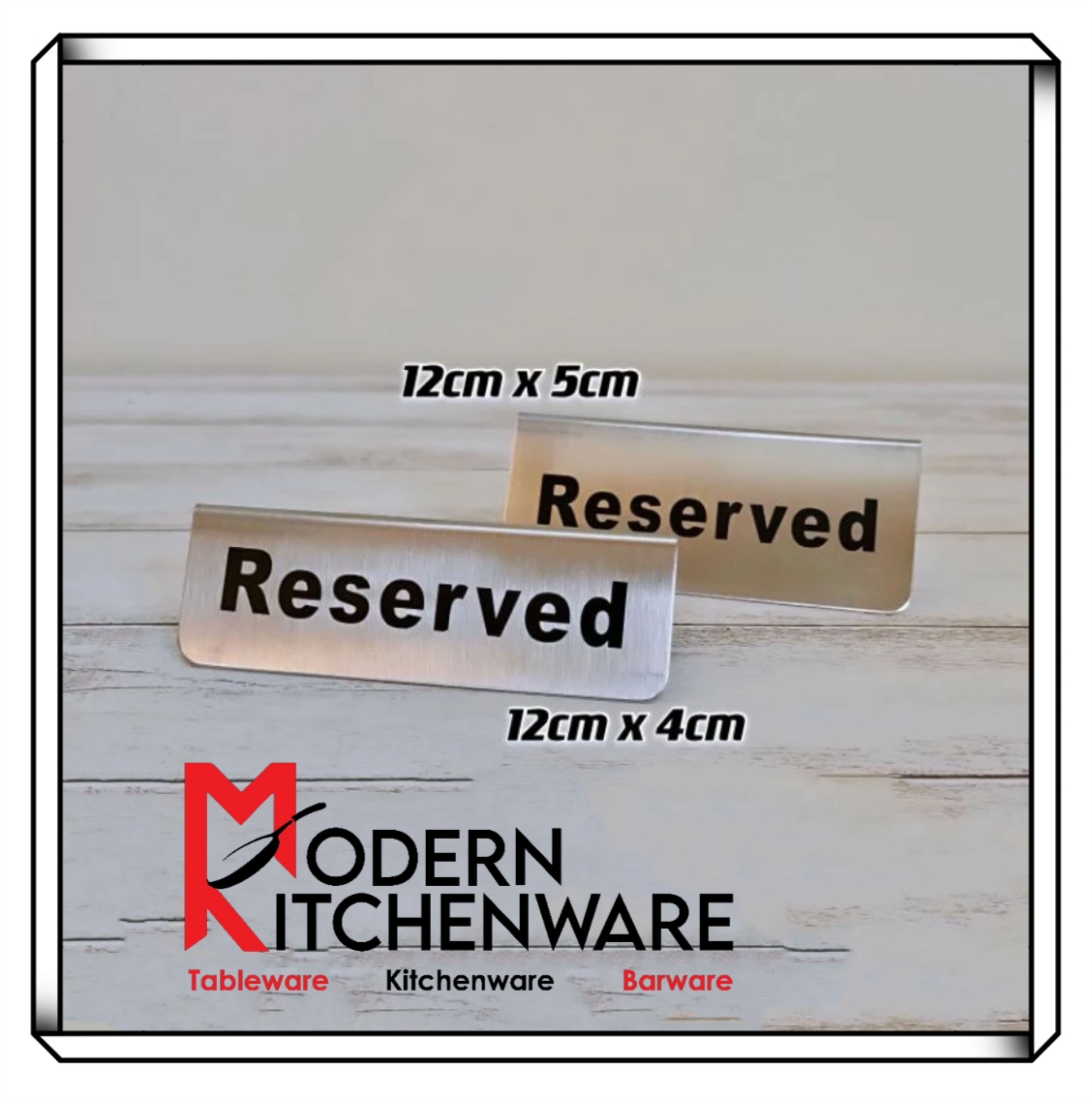 (MKitchenware)Stainless Steel Reserved Table Sign Booked Stand Reserve ...
