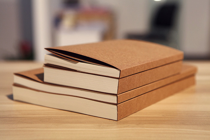 Thick Blank Notebook 260 Pages Kraft Paper Book MUJI Style Notebook ...