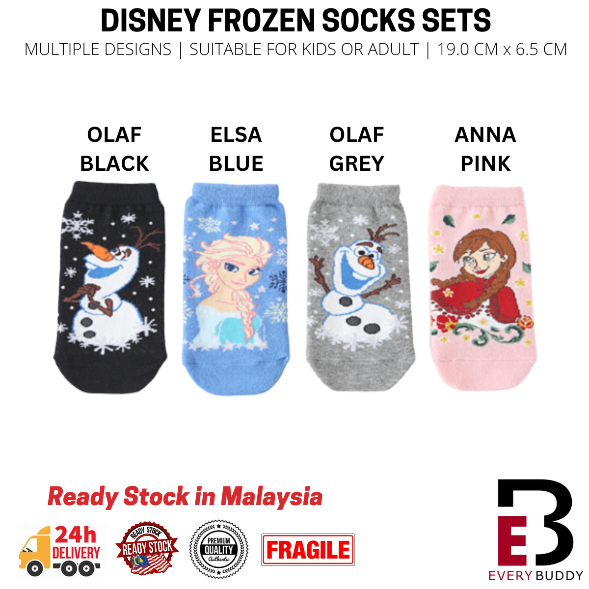 Kids Frozen Princess Cartoon Colorful Socks Princess Elsa Anna Olaf Let ...
