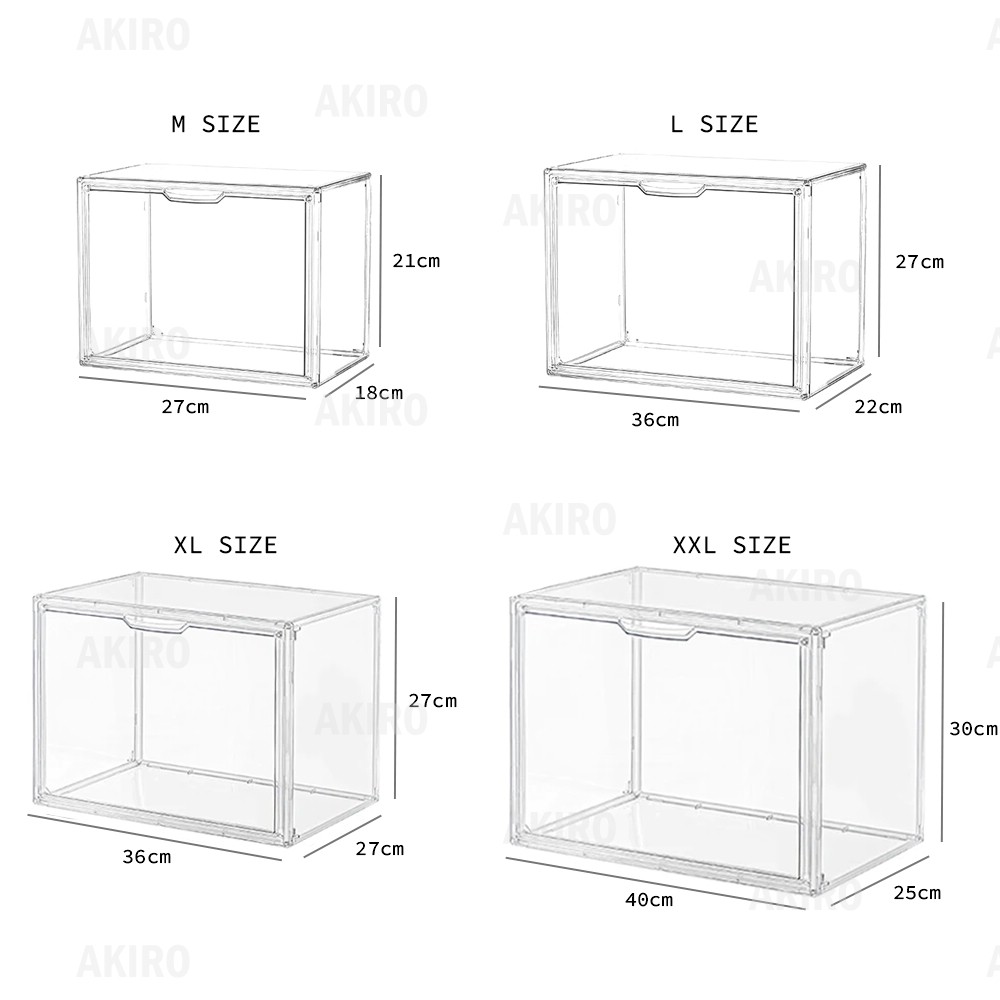 AKIRO Magnetic Transparent Labubu Display Box Labubu Storage Box Toys ...
