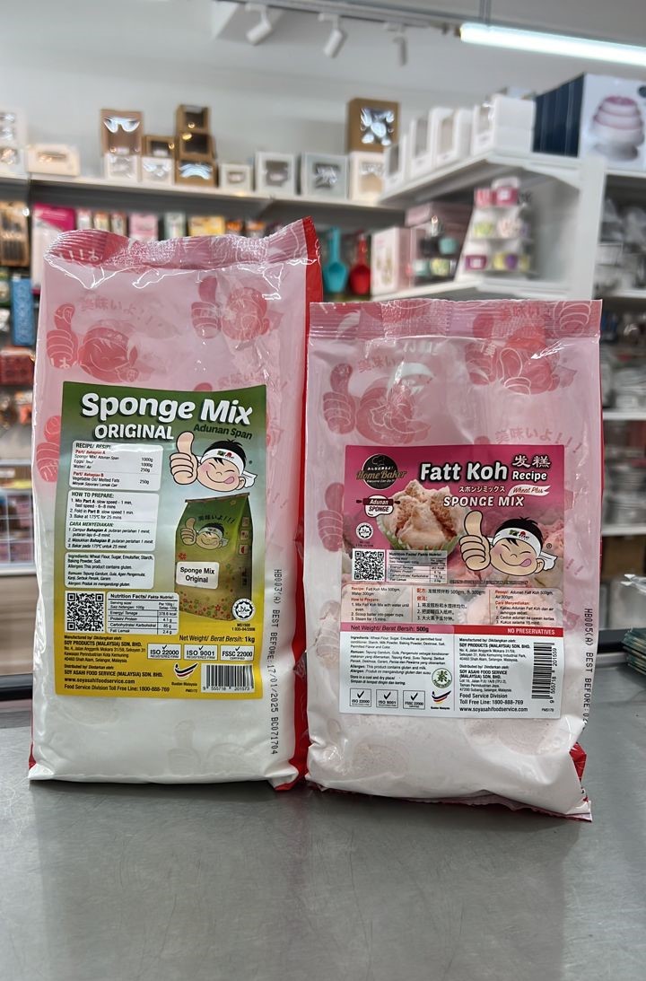 Sponge Mix Original 1kg/ Fatt Koh Sponge Mix 500g Red/White (发糕预拌粉 ...