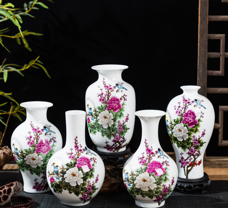PASU BUNGA CERAMIC HIASAN BILIK TAMU ORIENTAL THEME DECORATIVE CERAMIC ...