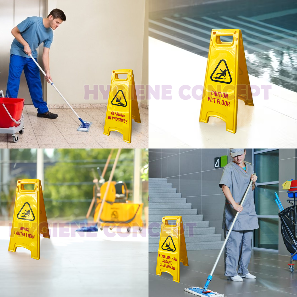 A Folding Sign / Safety Floor Signage / Yellow Foldable Floor Sign ...