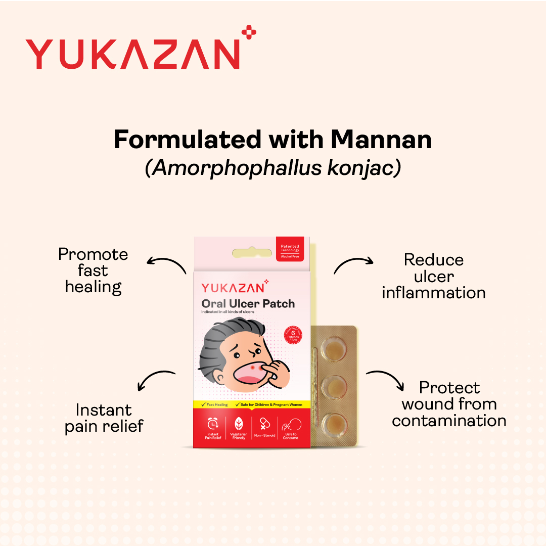 Yukazan Oral Ulcer Patch (6 pieces) - For all kind of oral & canker ...