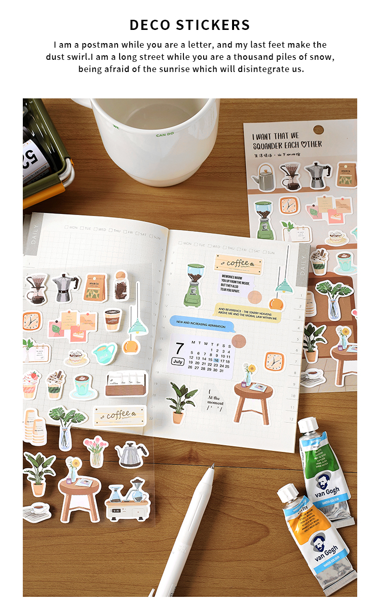 IFM Creative Life Love Poetry Series Deco Stickers DIY Decorations ...