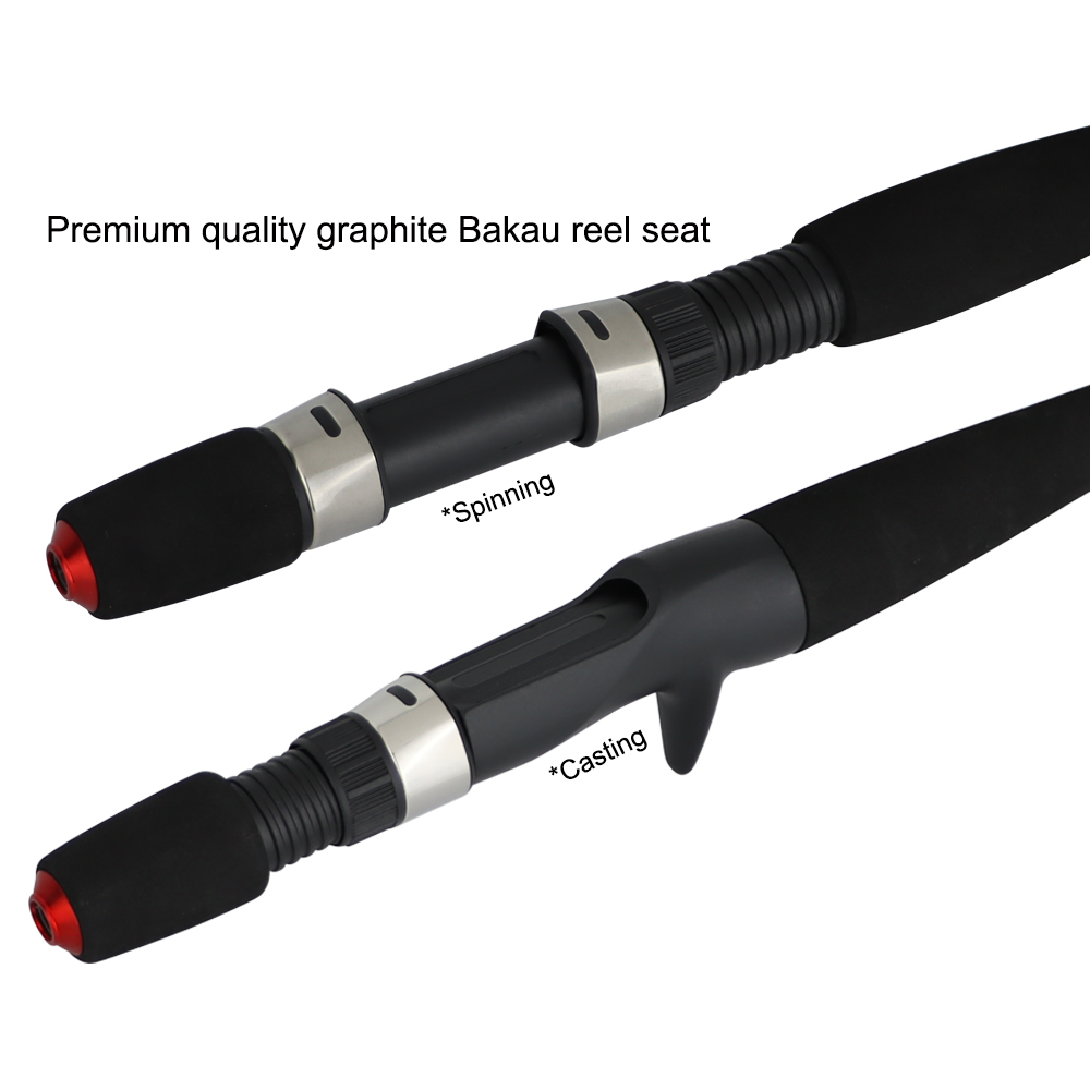 Tomman Black Ghost Light Jigging Spinning / Casting Fishing Rod (6'0ft ...