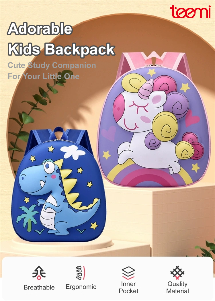 TEEMI 29cm Kids Hardcase Egg Shell School Bag Kindergarten 3D Small Preschool Nursery Children ...