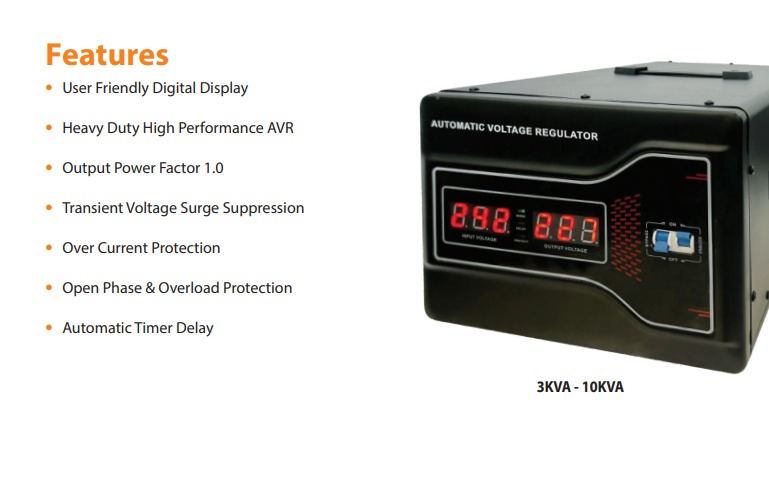 KOSS AVR MOTORIZED HDM PRO 3000VA 5000VA Heavy Duty High Performance ...