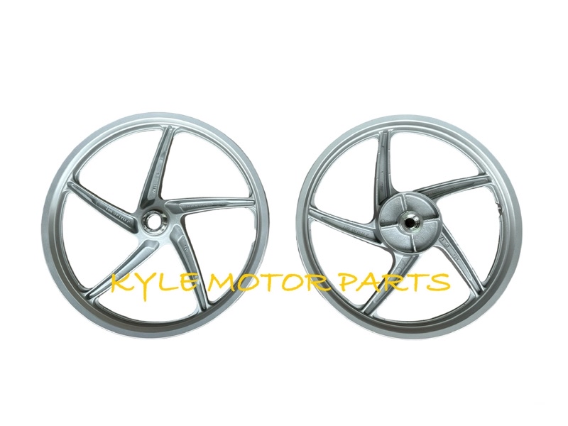 WAVE110 FRONT+REAR SPORT RIM SET SILVER ORIGINAL HONDA 100% | Shopee ...