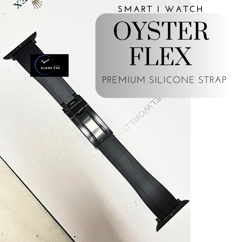 Oysterflex Design Waterproof Strap Silicone Watch Strap Quick Release ...