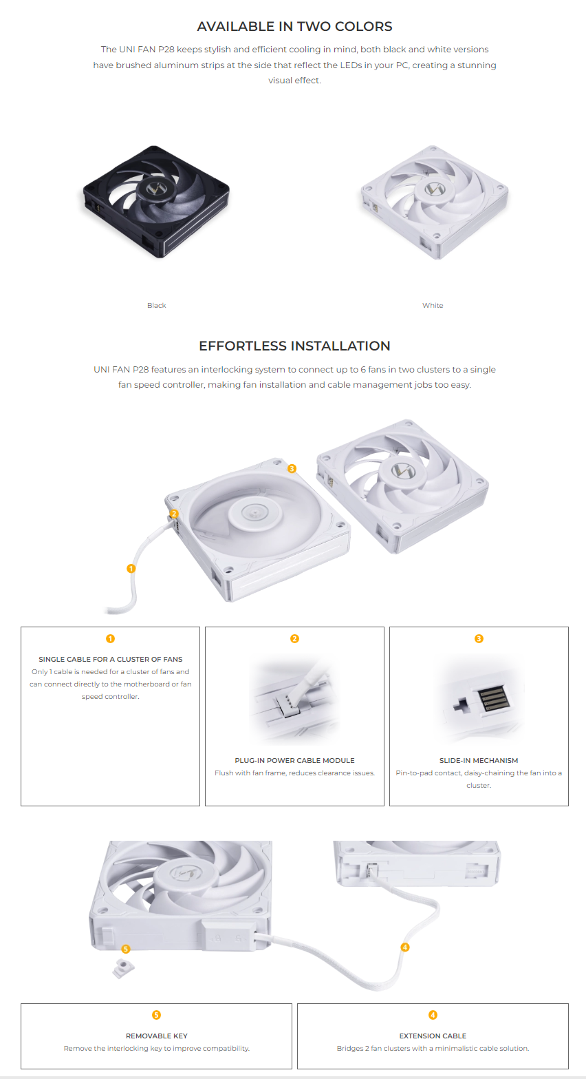 LIAN LI UNI FAN P28 120mm CASING FAN (SINGLE PACK / TRIPLE PACK ...