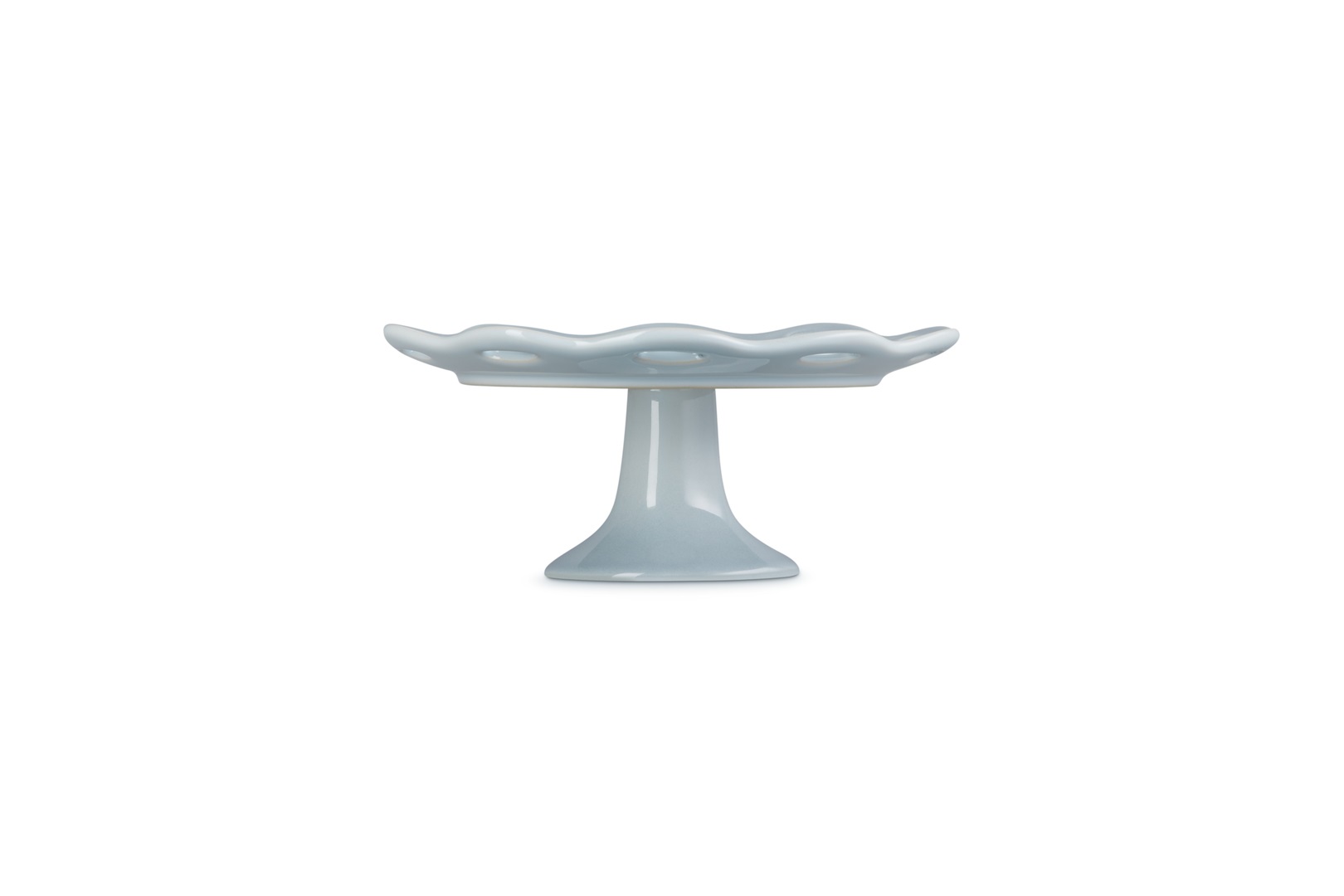 Le Creuset Stoneware Fleur Lace Cake Stand - Silver Blue (17cm ...
