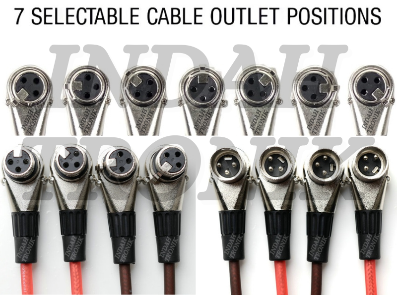 3Pin XLR Male & Female L Shape Adjustable Right Angle Cable Connector ...