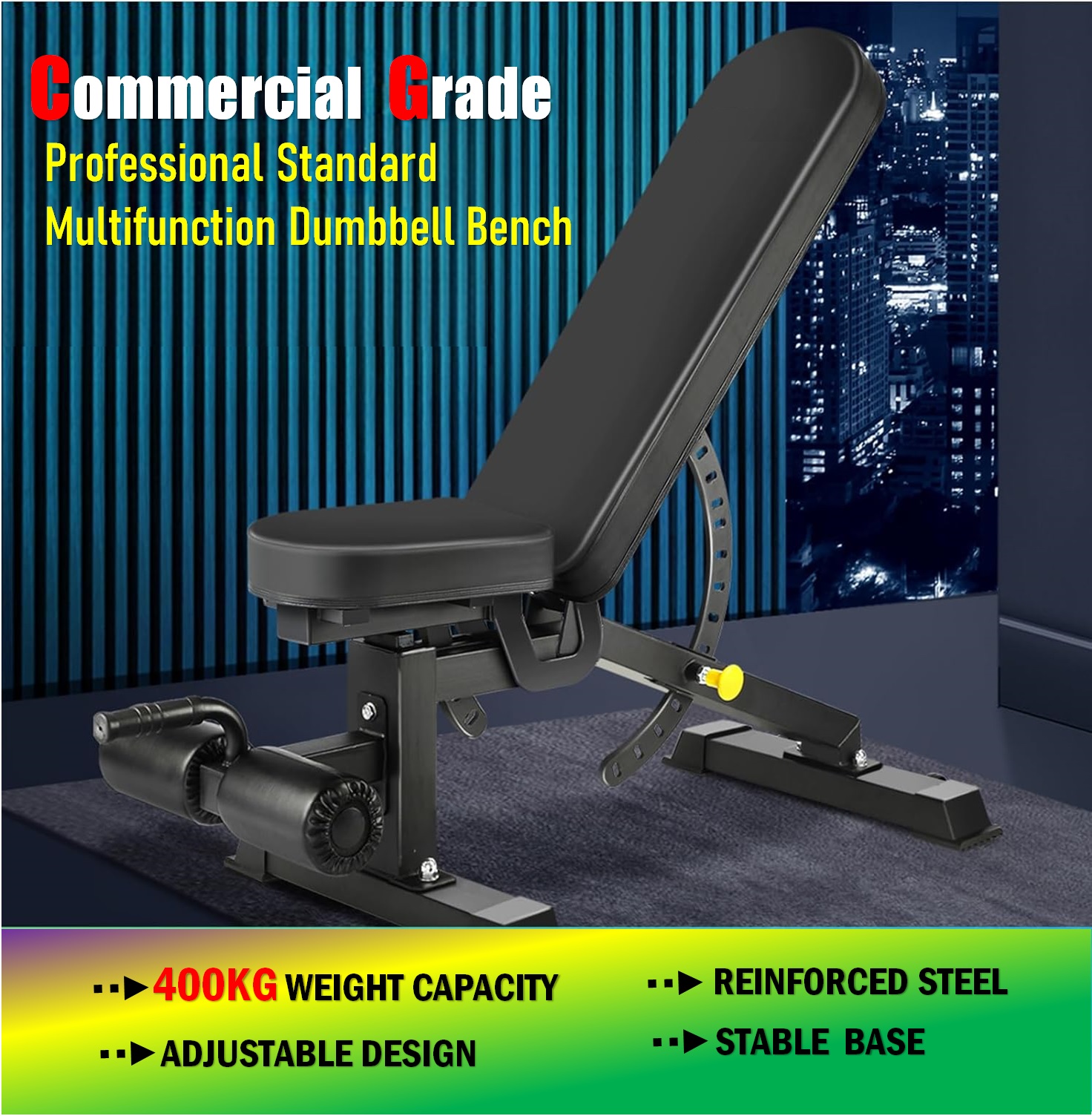 Commercial Bench Press Adjustable Dumbbell Gym Bench Weight Lifting ...