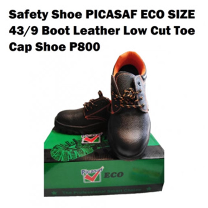 PICASAF HEAVY DUTY SAFETY SHOES P800 LEATHER LOW CUT TOE CAP SHOES ...