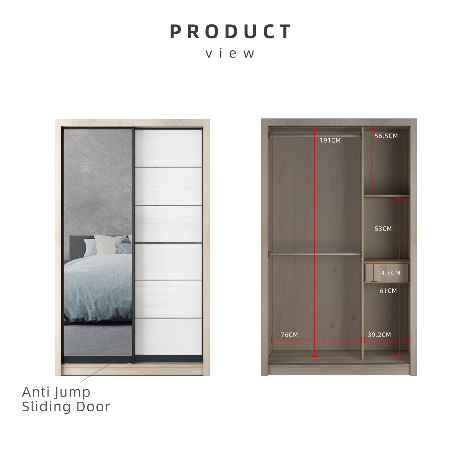 [FREE Shipping & FREE Installation] KitchenZ Sliding Doors Wardrobe ...