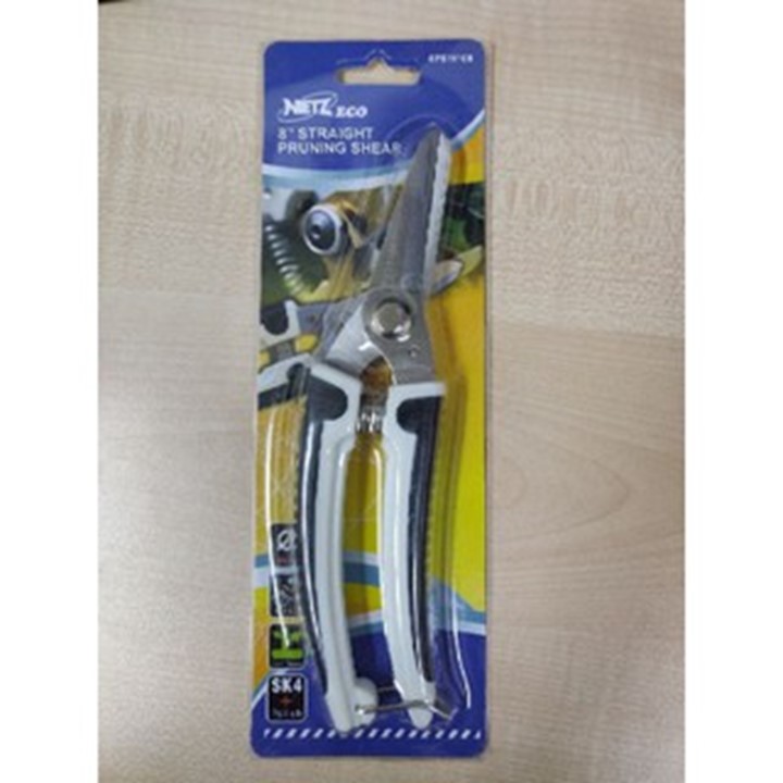 NIETZ STRAIGHT PRUNING STAINLESS STEEL SHEAR BLADE GARDENING SCISSOR ...