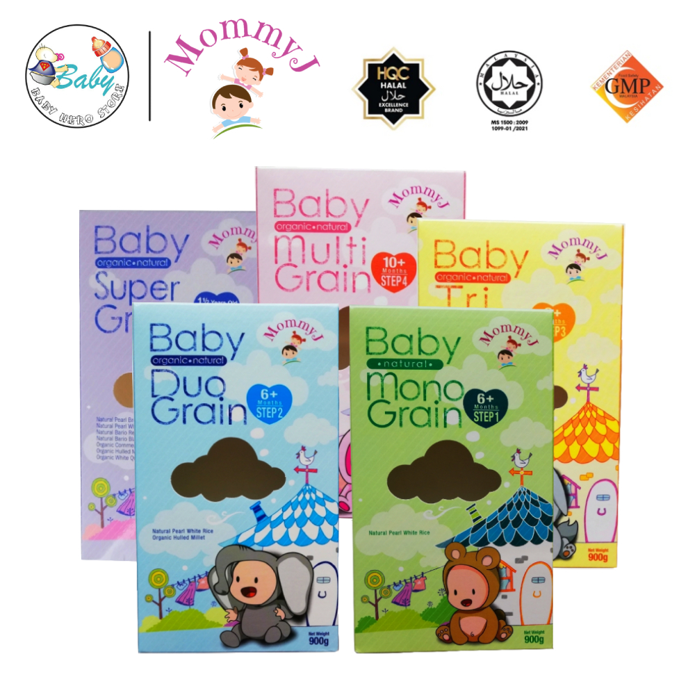 Mommy J - Step by Step Baby Organic - Grains / Rice (900g) | BABY HERO STORE | Shopee Malaysia