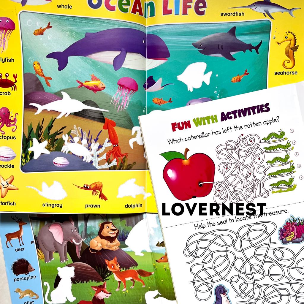 Sticker Book for Little Hands - Kindergarten Children Motor Skills ...